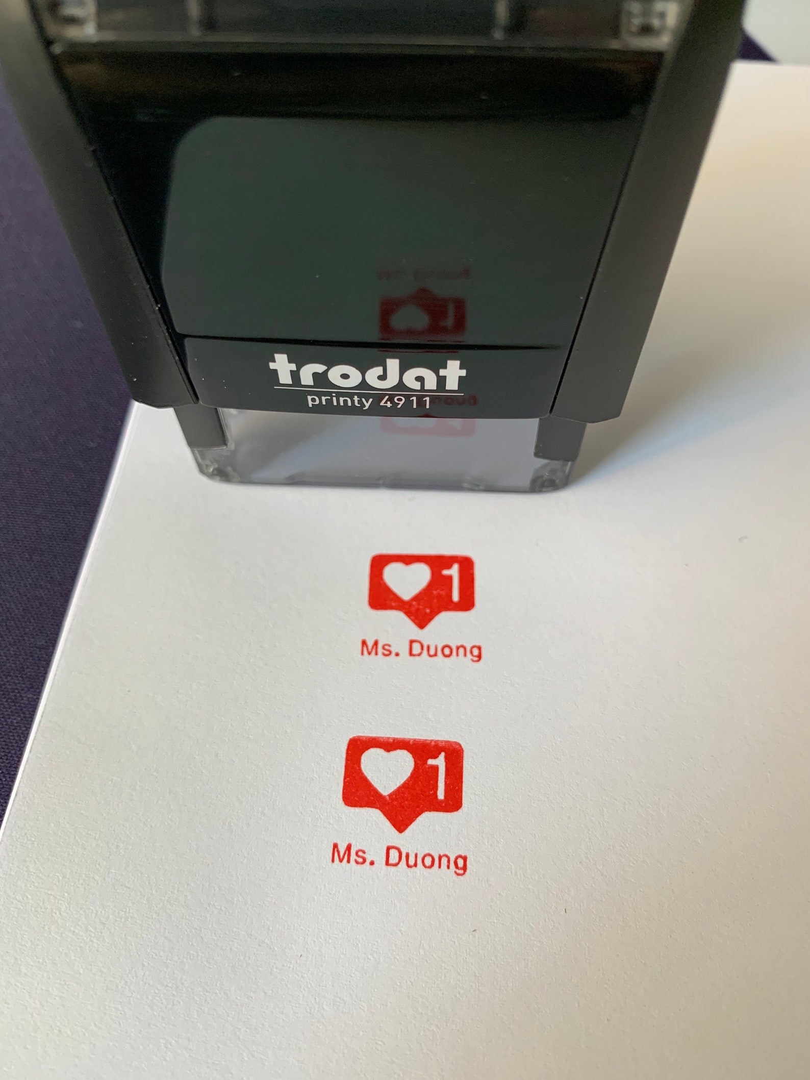 Teacher Stamp Self Inking, Custom Teacher Stamp, Personalized Teacher ...