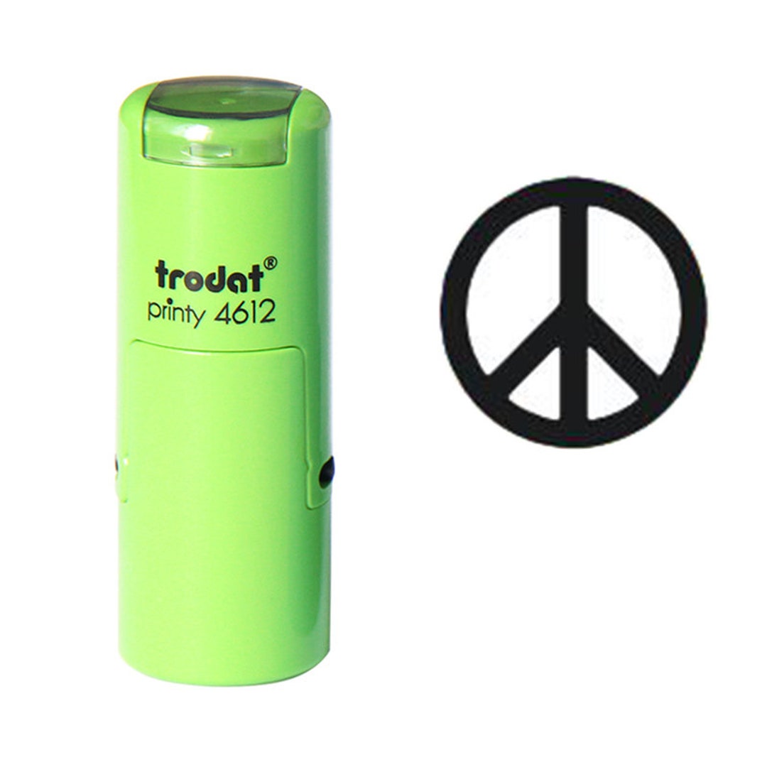 Peace Symbol Stamp - Etsy