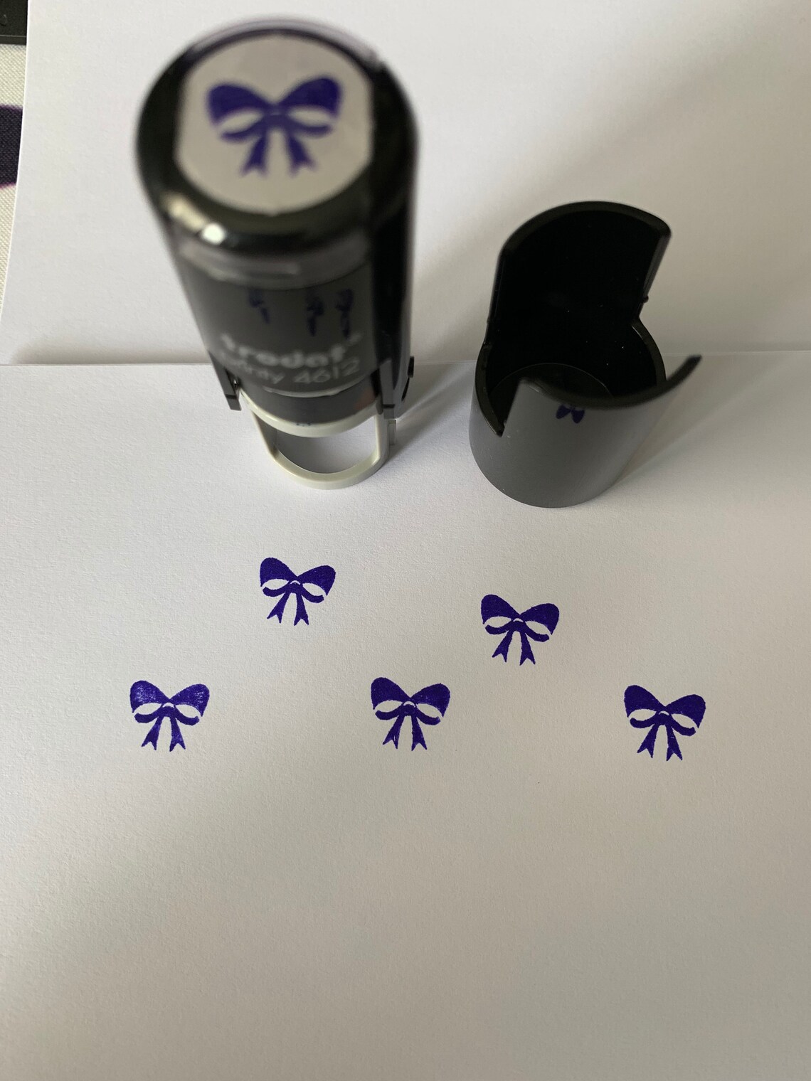 Bow Stamp Bow Self Inking Stamps | Etsy
