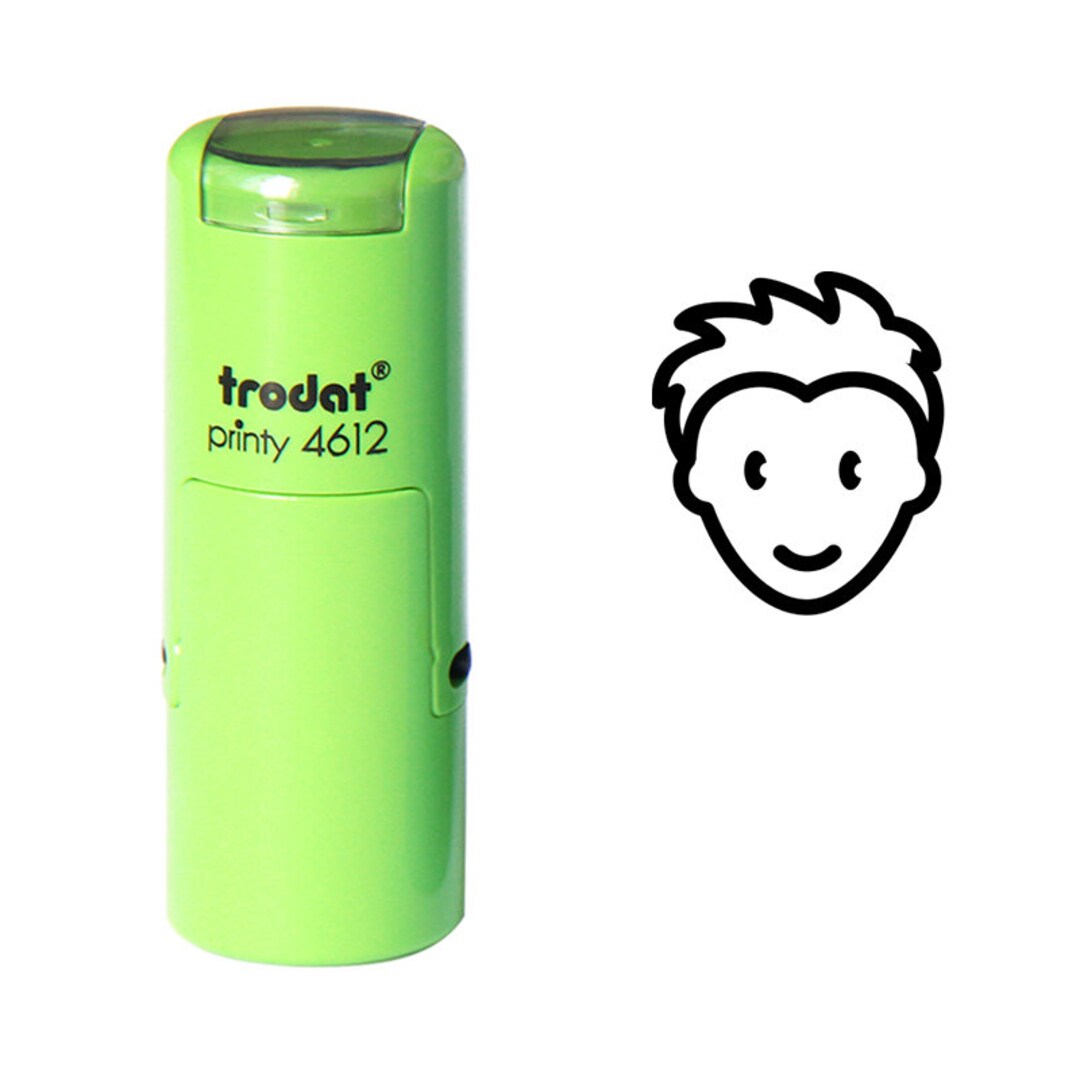Cartoon Boy Stamp - Etsy