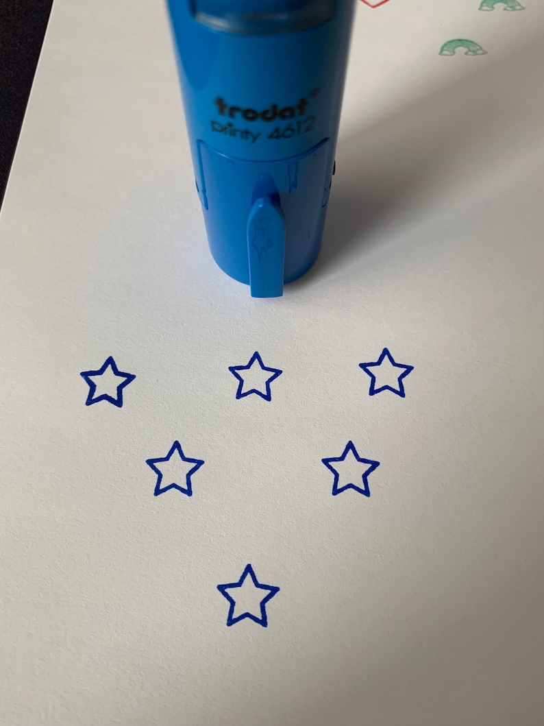 Star Stamp Star Self Inking Stamps | Etsy