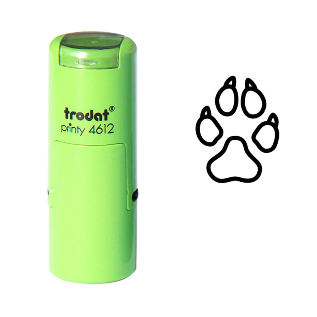Dog Paw Print Stamp - Etsy