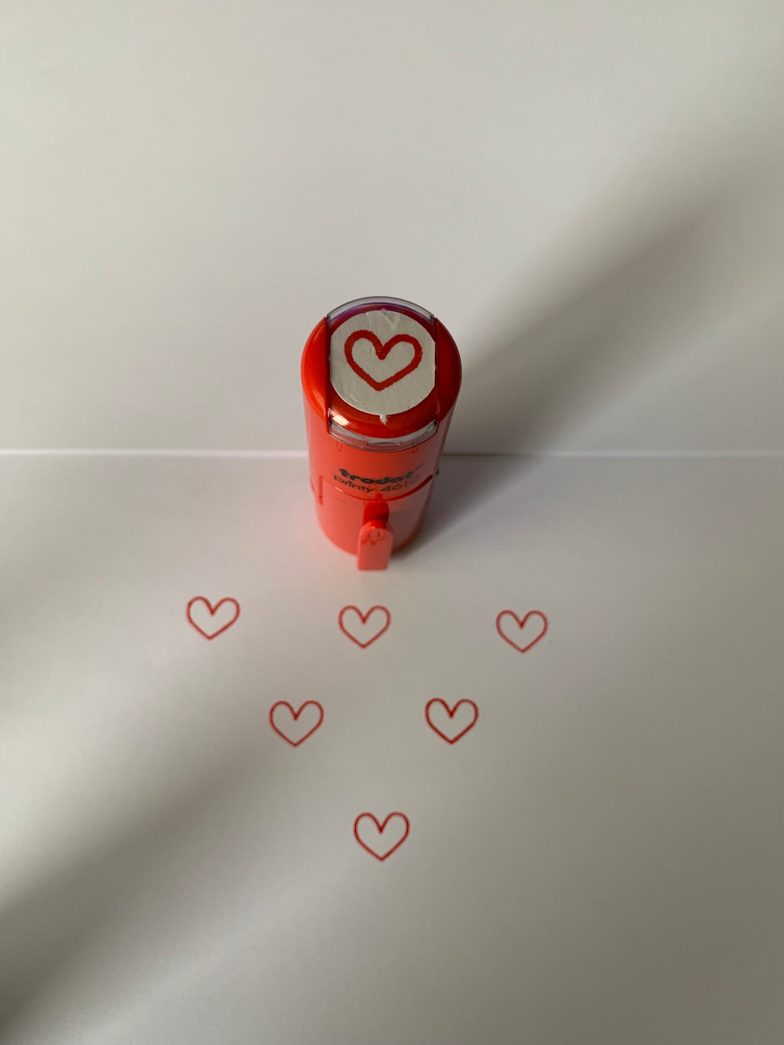 Heart Self Inking Stamps, Heart Rubber Stamp - Etsy