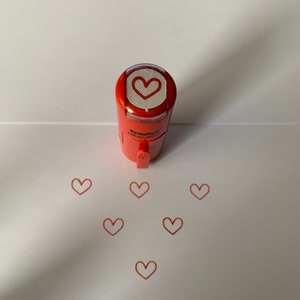 Heart Self Inking Stamps, Heart Rubber Stamp - Etsy