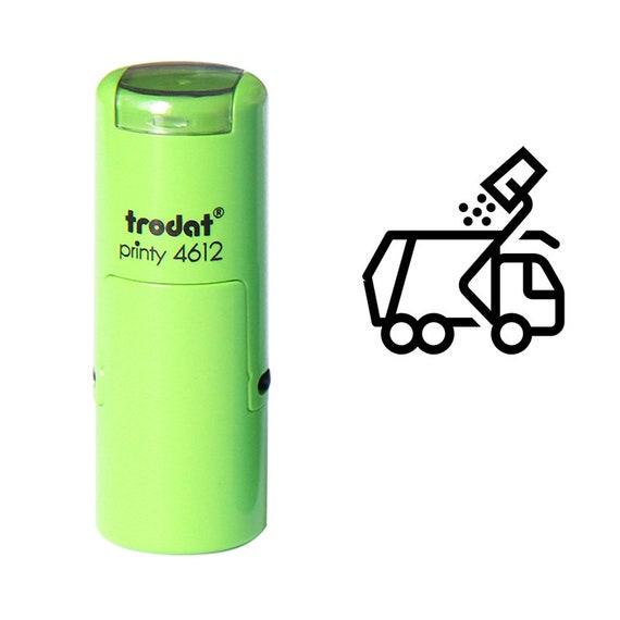 Garbage Truck Stamp - Etsy