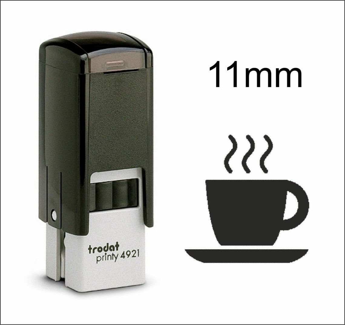 Small Loyalty Card Mini Self Inking Stamp:coffee Cup - Etsy