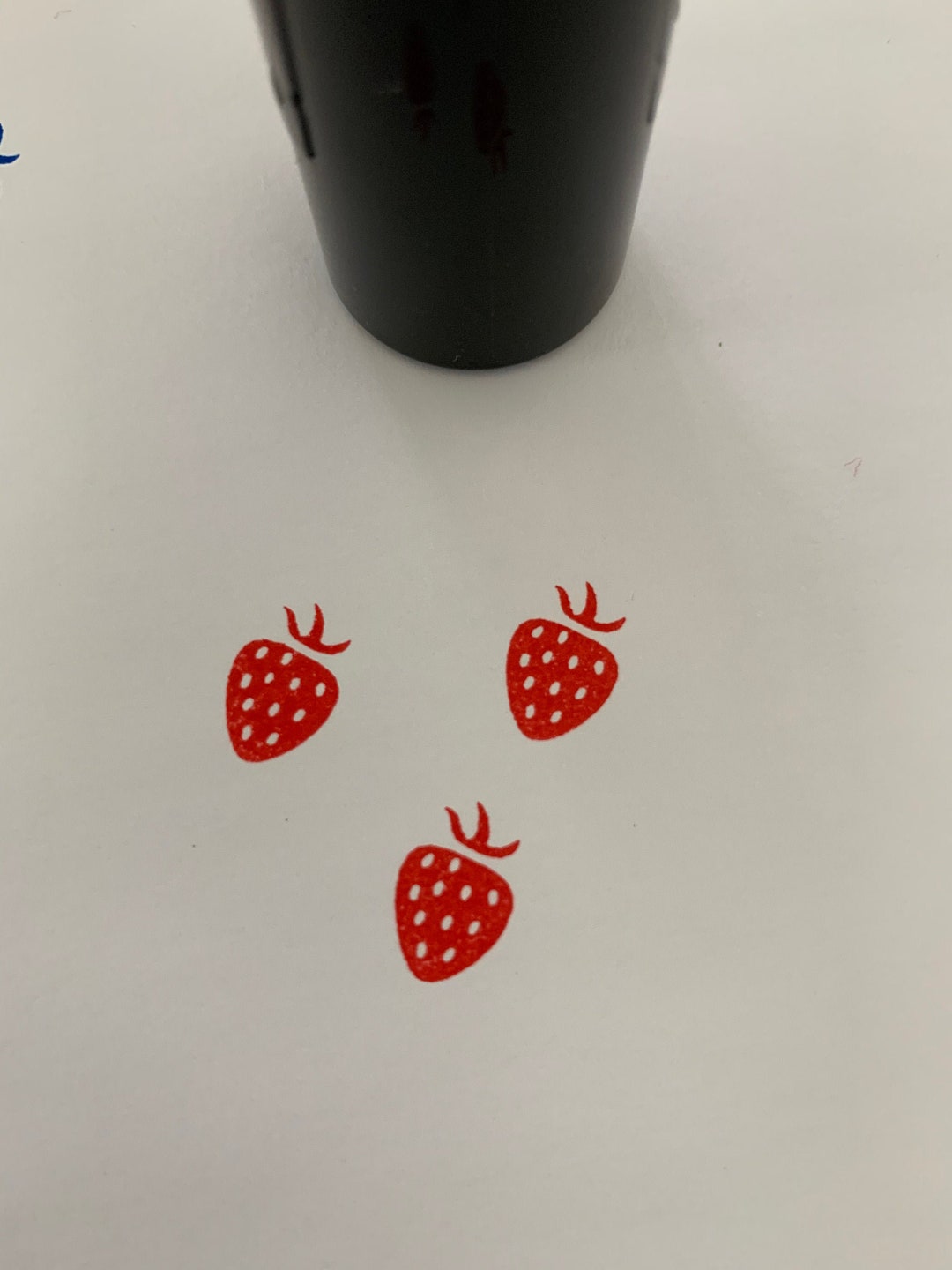 Strawberry Self Inking Stamp,strawberry Rubber Stamp - Etsy