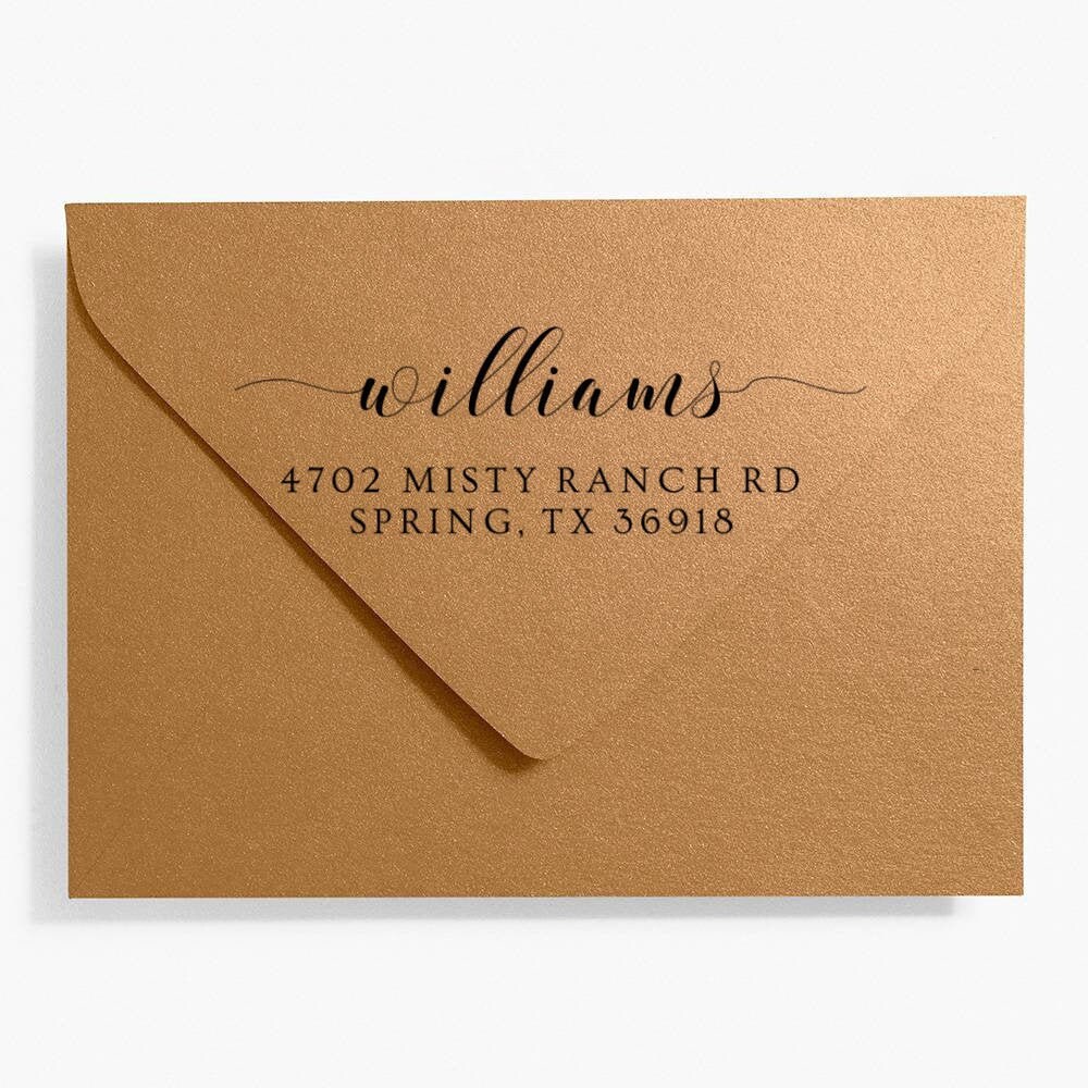 Return Address Stamp Self Ink,modern Address Stamp, Custom Address ...