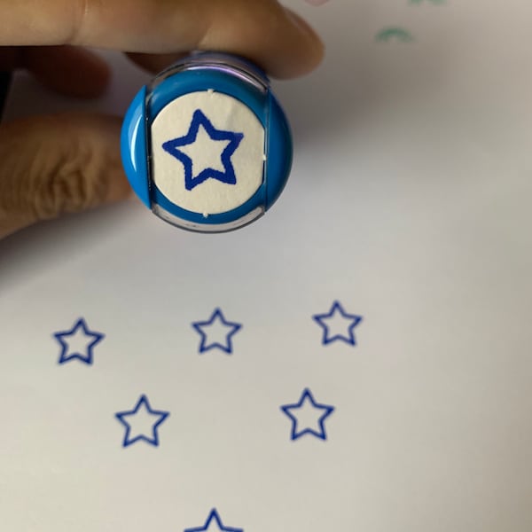 Star Rubber Stamp - Etsy UK