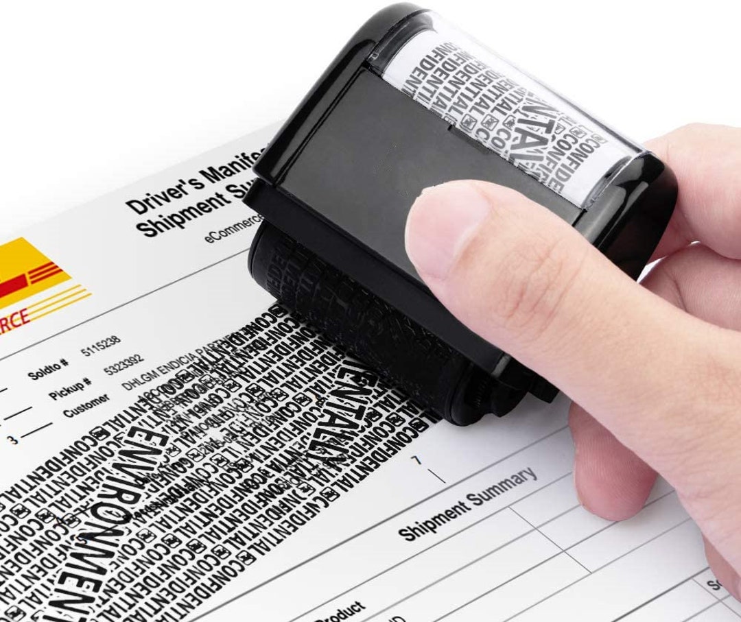 Roller Stamp Identity Theft Stamp,perfect for Privacy Protection ...