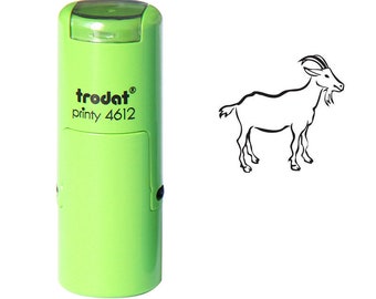 Goat Standing RUBBER STAMP, Goat Stamp, Farm Animal Stamp, Kid Stamp ...
