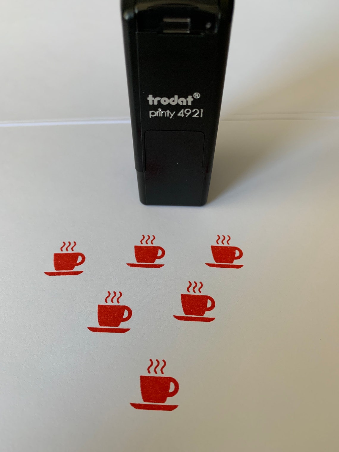 Small Loyalty Card Mini Self Inking Stamp:coffee Cup - Etsy