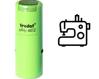 Sewing Machine Self Inking Stamp Sewing Machine Rubber Stamp | Etsy