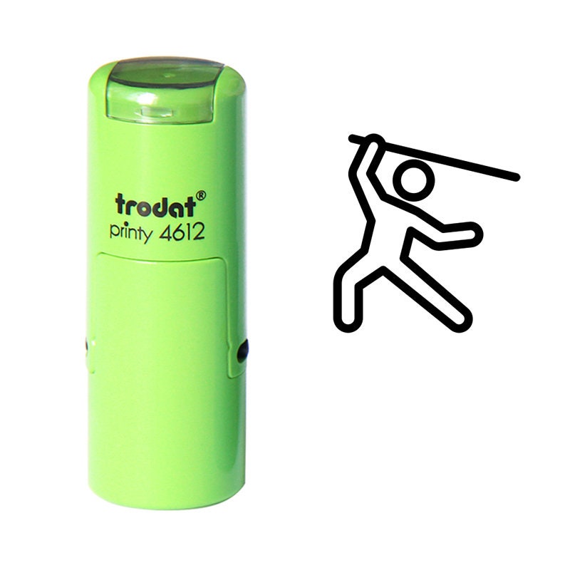 Stick Fighting Stamp - Etsy