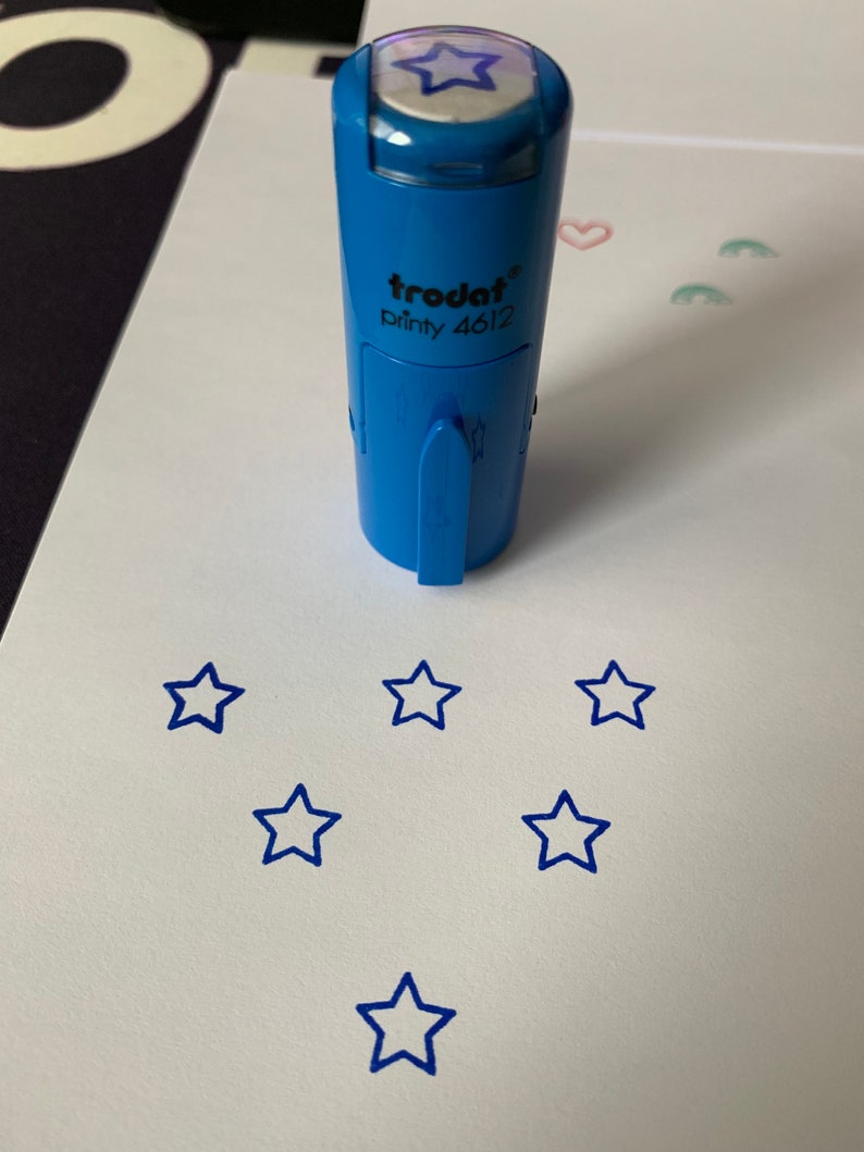 Star Stamp Star Self Inking Stamps | Etsy