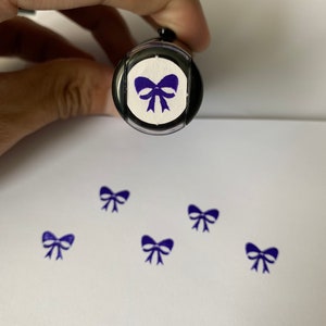 Bow Stamp, Bow Self Inking Stamps - Etsy