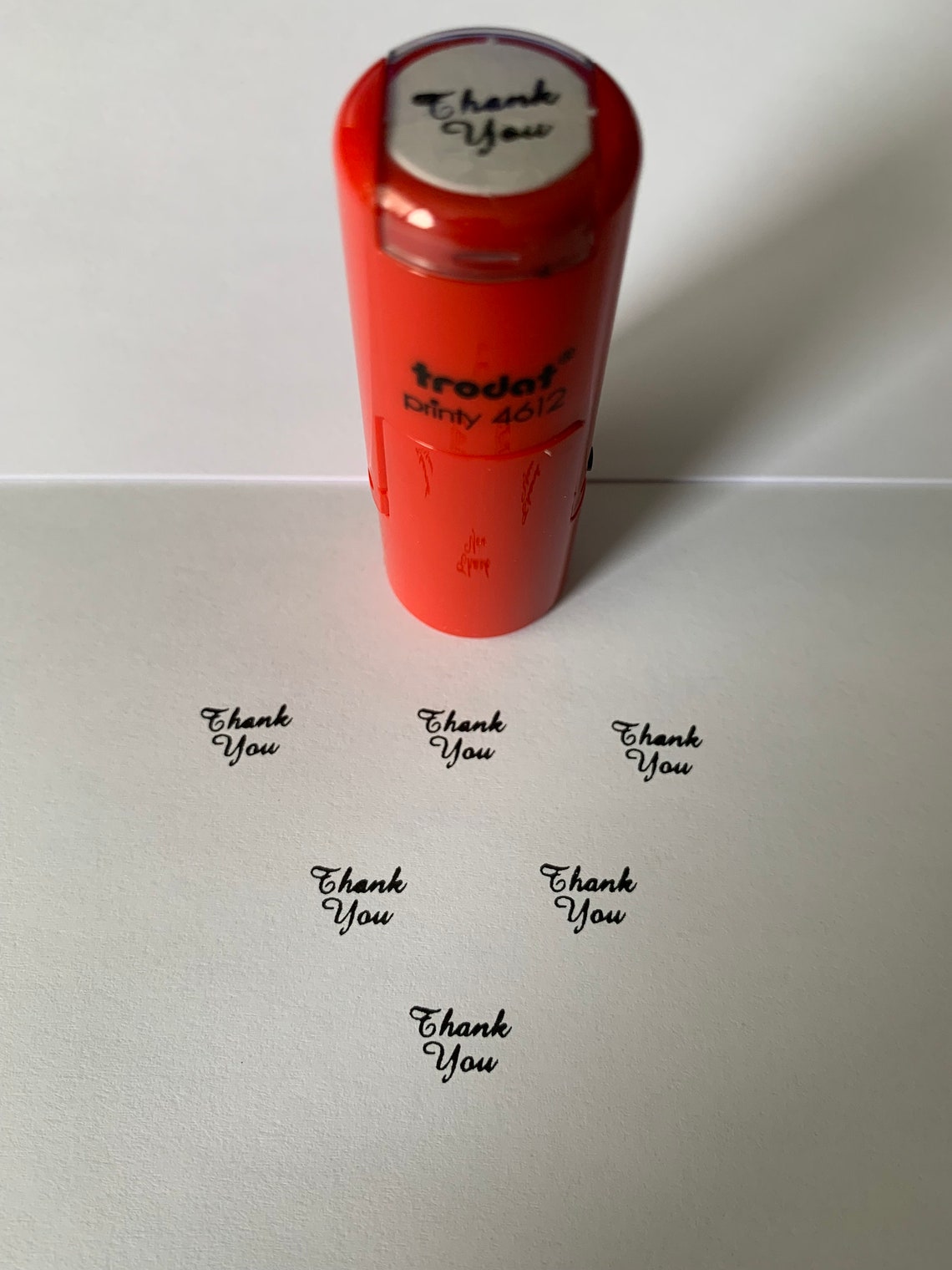 Thank You Stamp Thank You Self Inking Stamps Modern Thank - Etsy