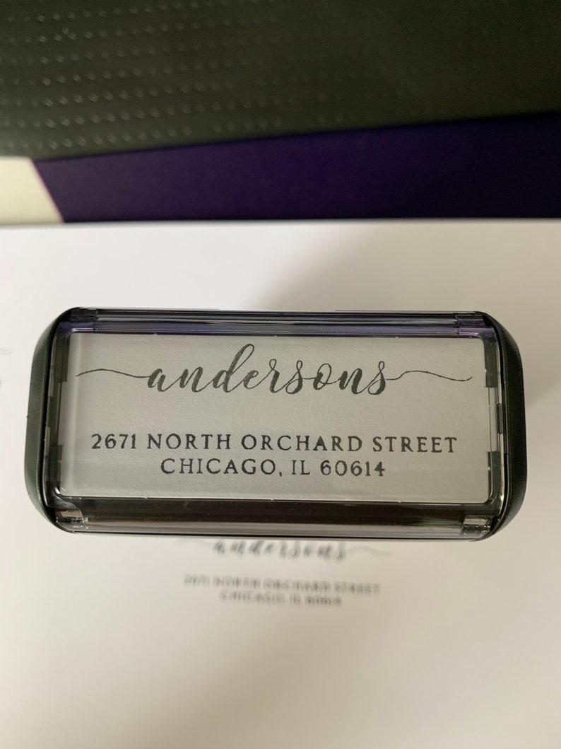 Return Address Stamp Self Ink,modern Address Stamp, Custom Address ...