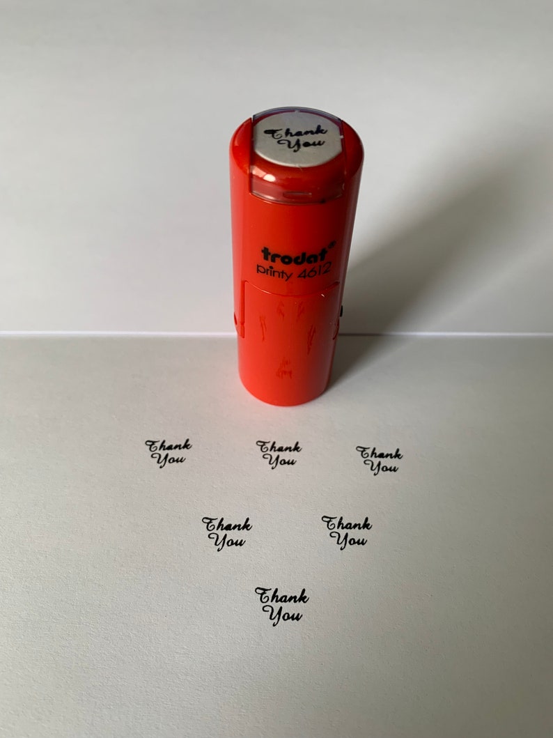 Thank You Stamp Thank You Self Inking Stamps Modern Thank - Etsy