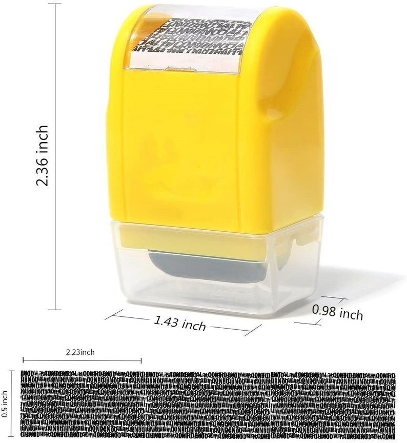 Identity Theft Protection Roller Stamp - Designed for Secure ...