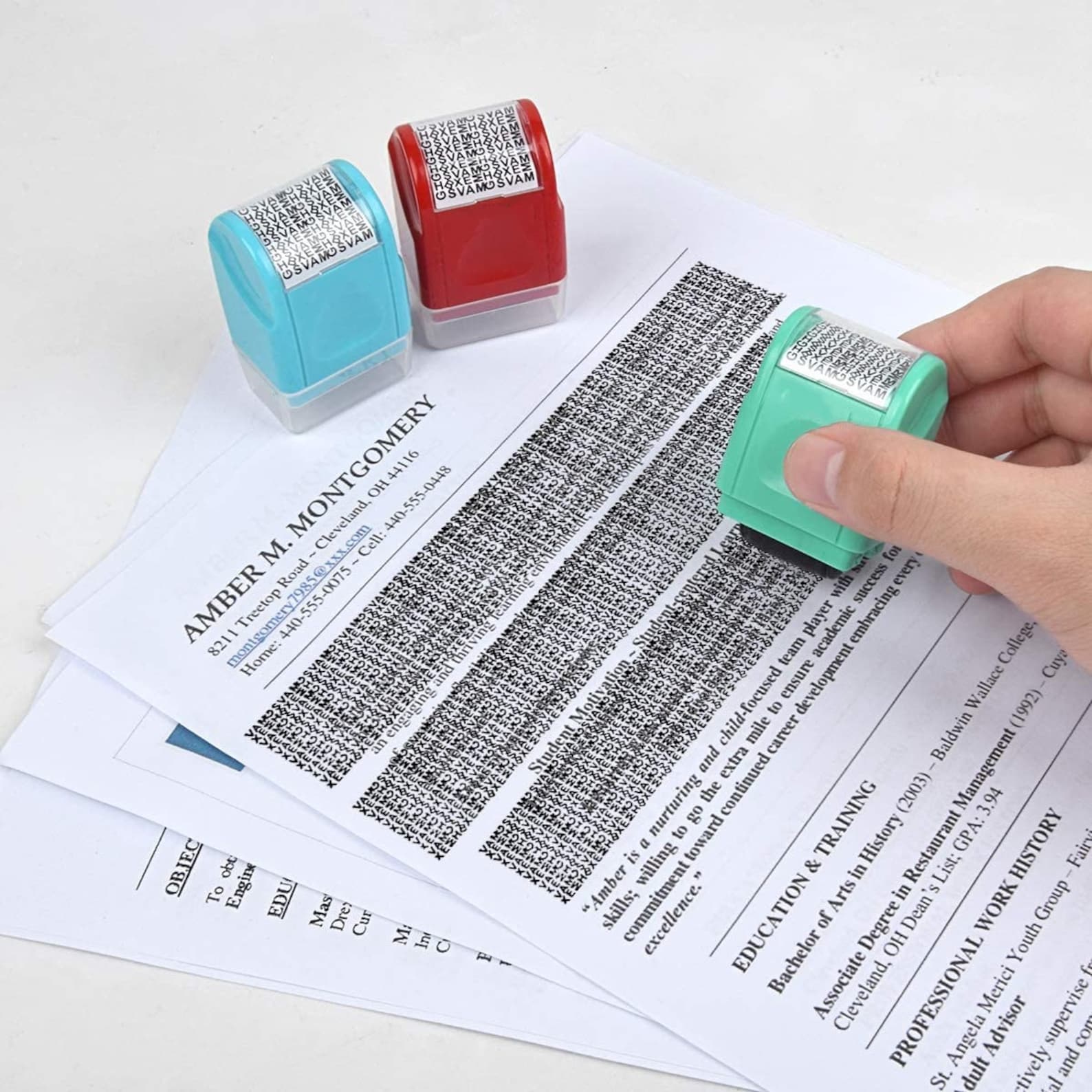 Rolling Identity Theft Guard Stamp Guard Your Id Stamp Keep | Etsy