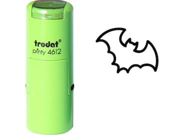 Bat Mini Rubber Stamp Tiny Stamp Mini Stamp Bat Stamp 1 Inch - Etsy