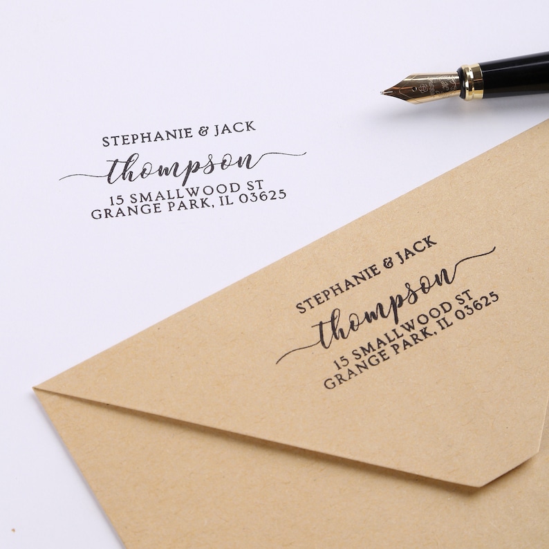 Self Inking Address Stampreturn Address Stamppersonalized | Etsy