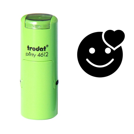 Smiling Face With Heart Emoji Stamp | Etsy