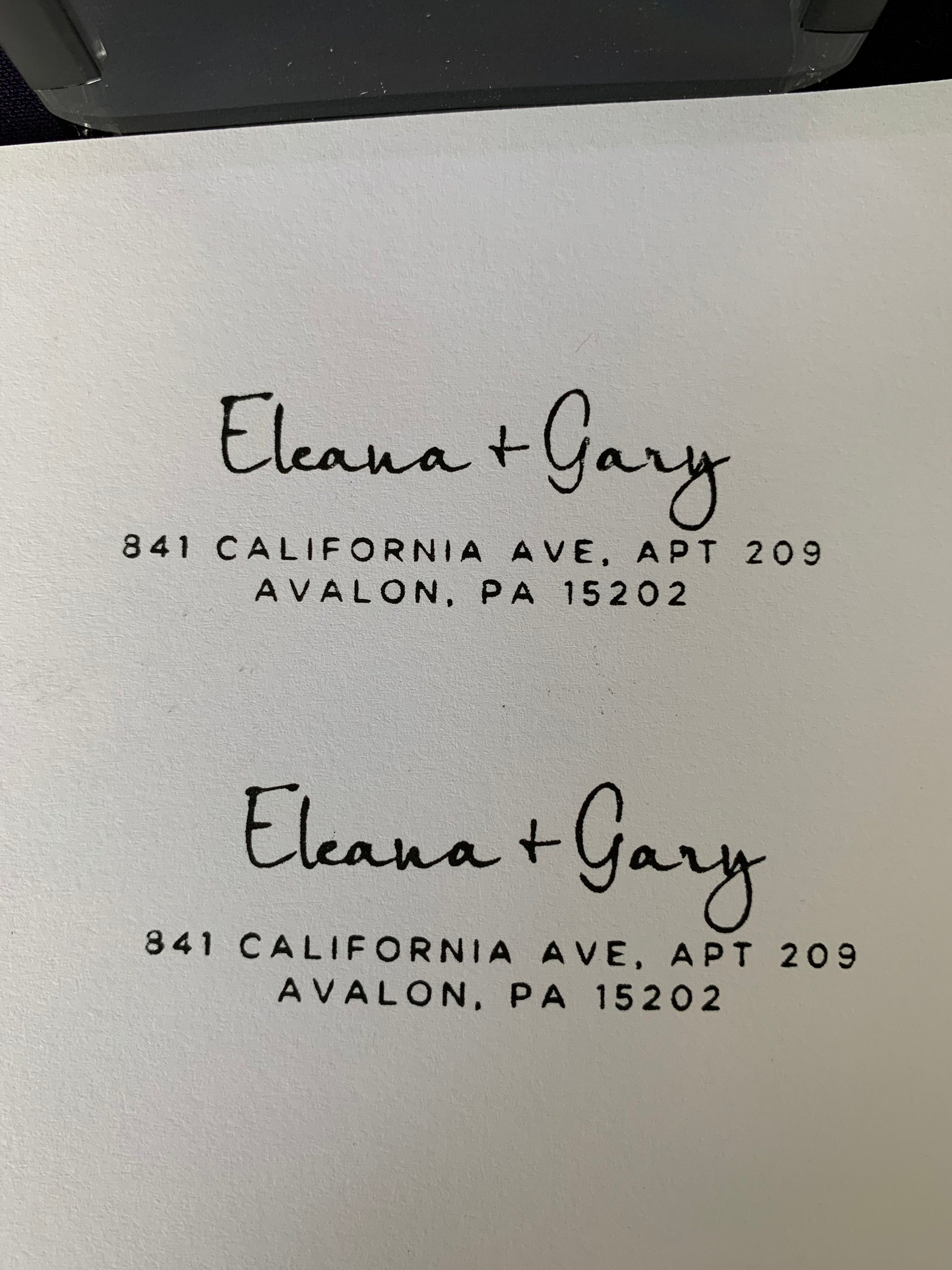 Self Inking Address Stamppersonalized Address Stampself Ink - Etsy