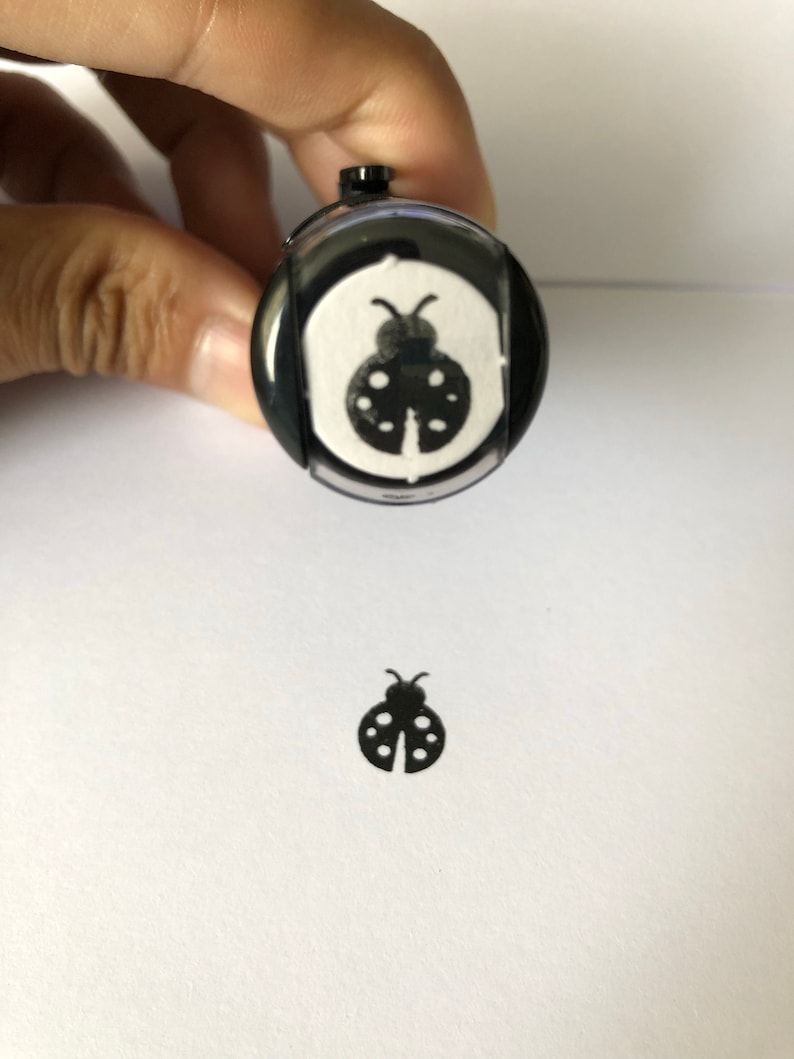 Ladybug Self Inking Stamp Ladybug Rubber Stamp - Etsy