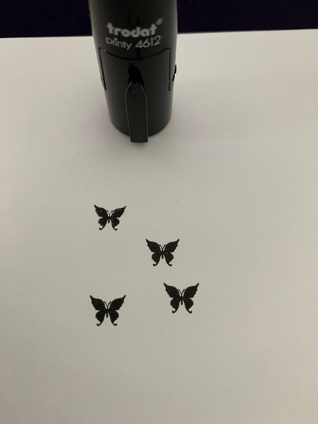 Butterfly Self Inking Stamp, Butterfly Rubber Stamp - Etsy