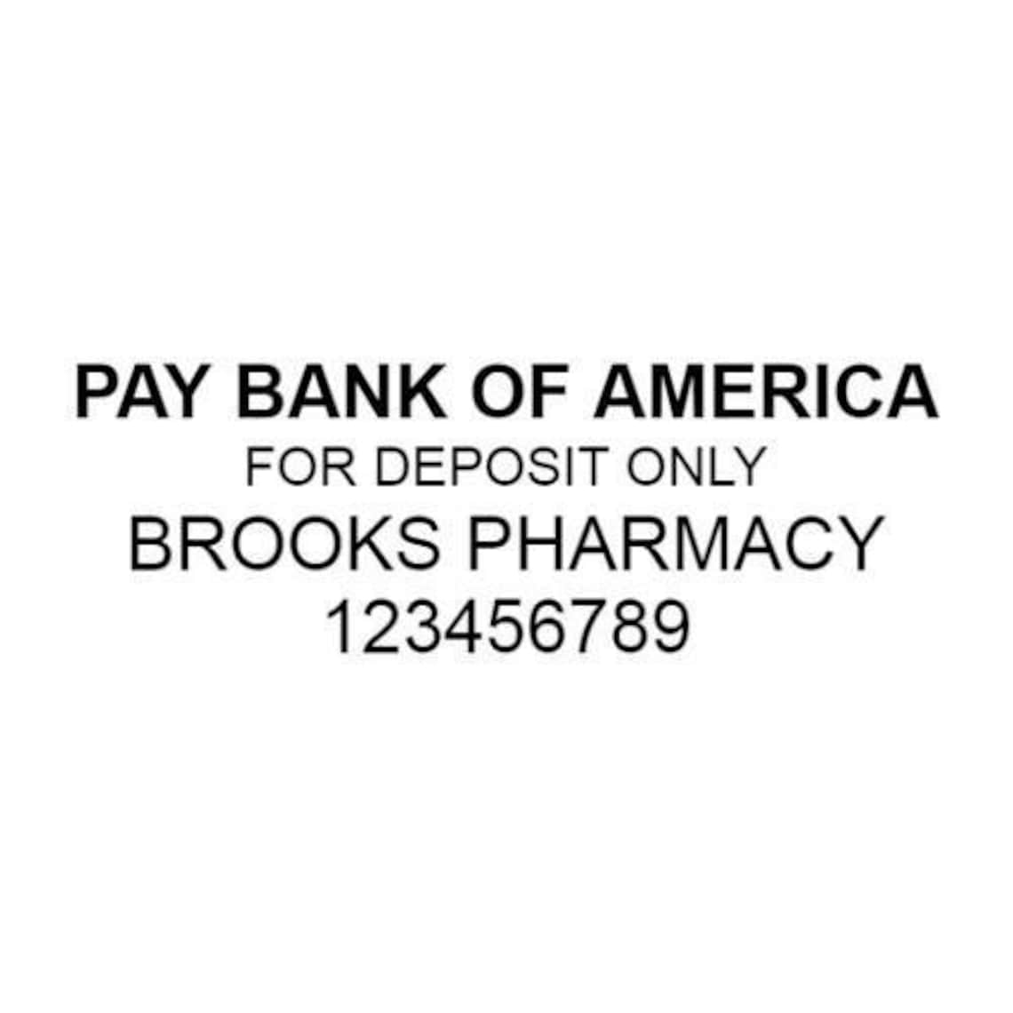 Deposit Stamp, for Deposit Only Stamp, Endorsement Stamp, Bank Stamp ...