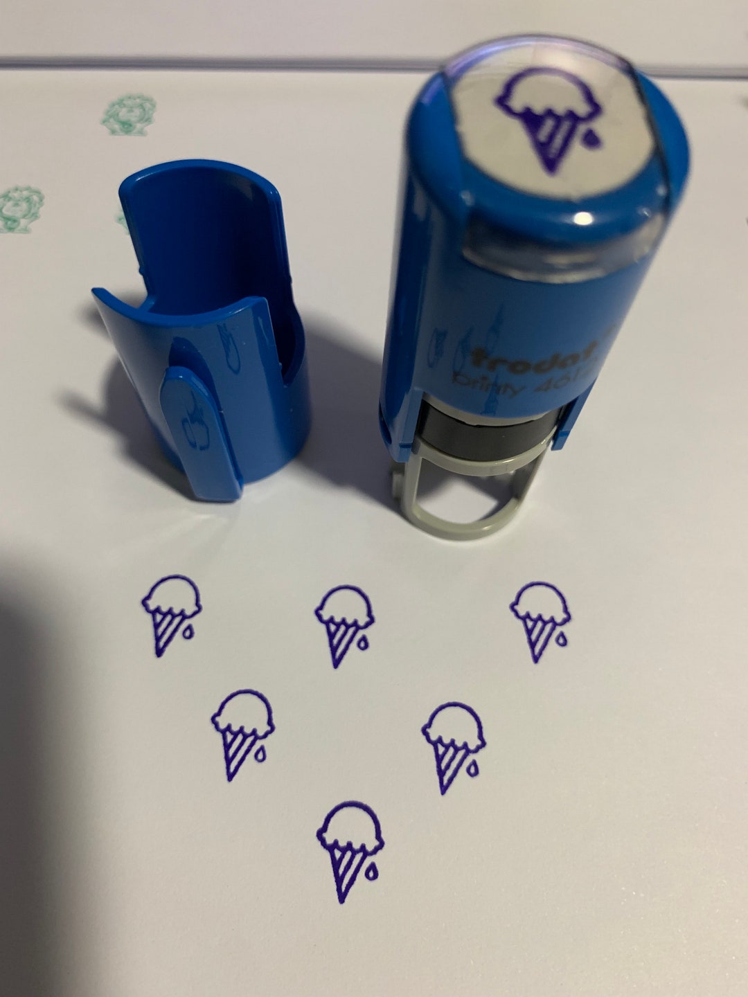 Ice Cream Stamp, Ice Cream Self Inking Stamps - Etsy