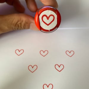 Heart Self Inking Stamps, Heart Rubber Stamp - Etsy