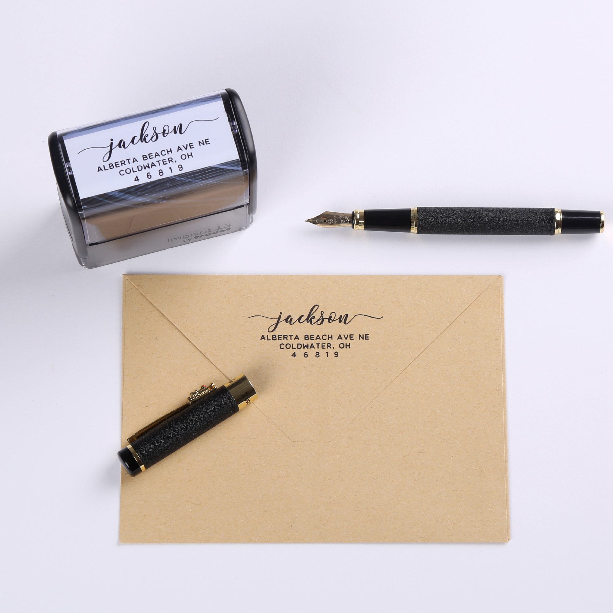 Self Inking Address Stampreturn Address Stamppersonalized - Etsy