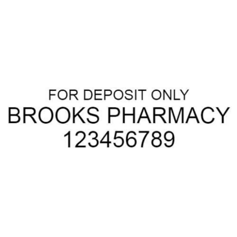 Deposit Stamp for Deposit Only Stamp Endorsement Stamp Bank - Etsy