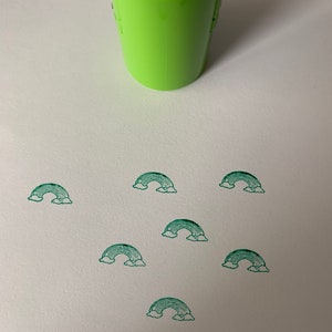 Rainbow Self Inking Stamps, Rainbow Rubber Stamp - Etsy