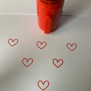 Heart Self Inking Stamps, Heart Rubber Stamp - Etsy