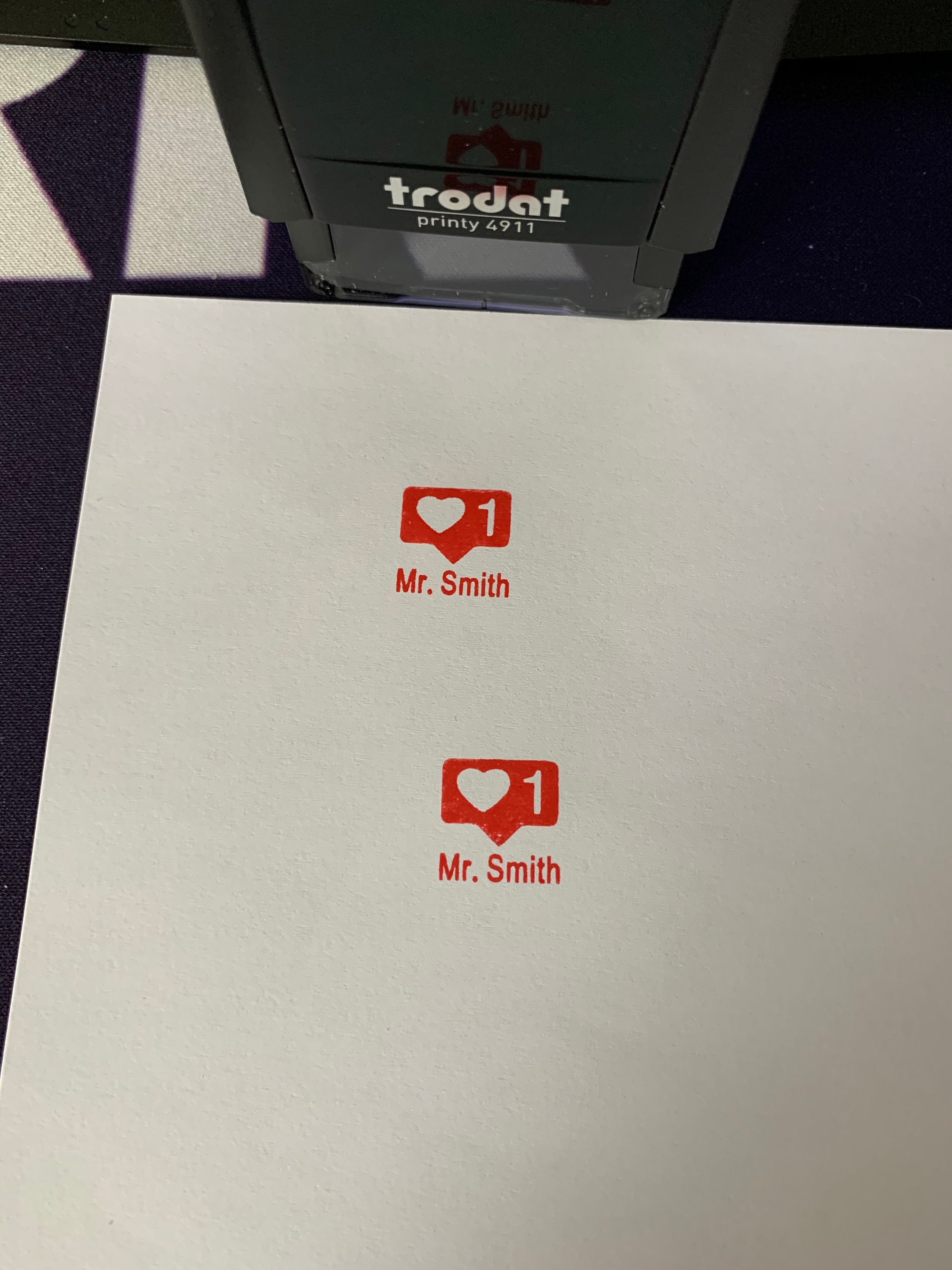 Teacher Stamp Self Inking Custom Teacher Stamp Personalized | Etsy