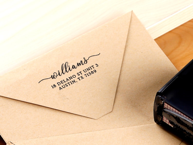 Self Ink Address Stamp Personalized Address Stamp Custom - Etsy