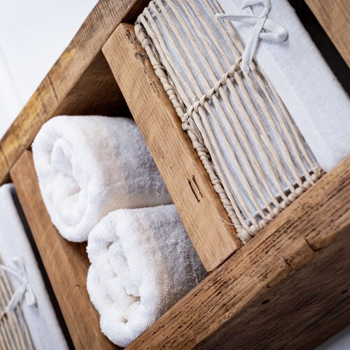 Rustic Aged Three Toned Wooden Shelving Unit TV Stand | Etsy