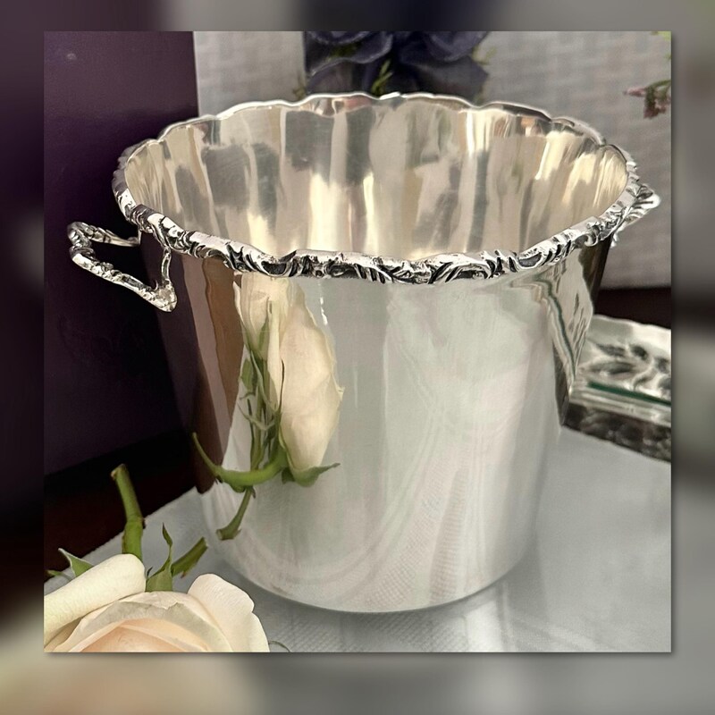 Silver Ice Bucket - Etsy
