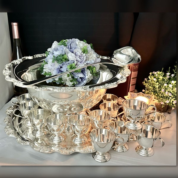 Punch Bowl Set - Etsy