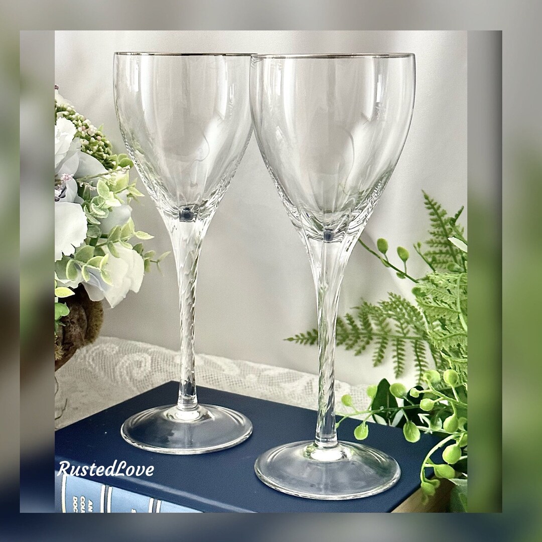 Lenox Encore Platinum Wine Glasses / Lenox Encore Wine Goblets ...