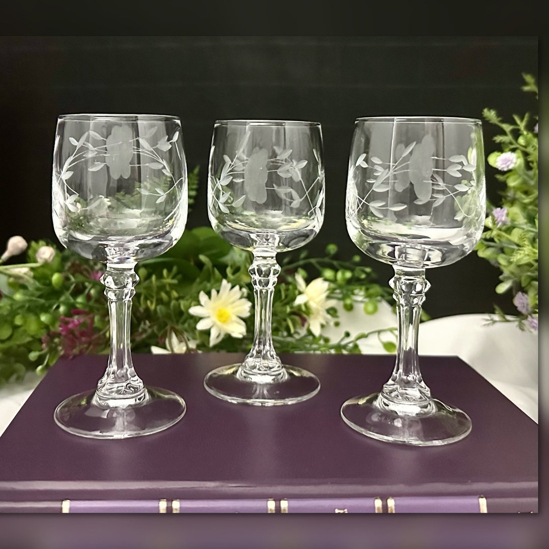 3 Bordeaux Clear Princess House / Bordeaux Wine Glasses / Vintage ...