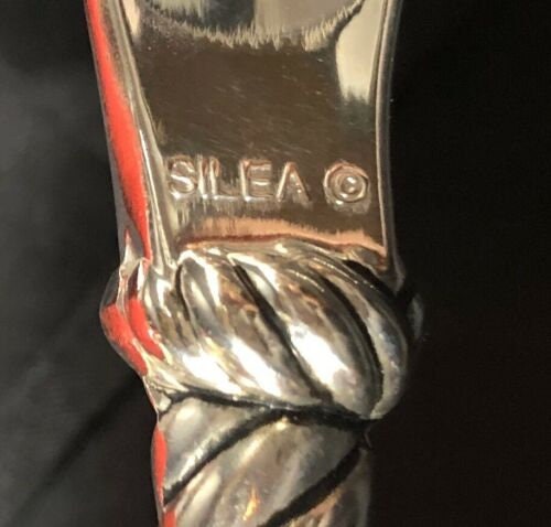 Vintage Silea Silver Plated Tassel handled Salad / cake serving pieces ...