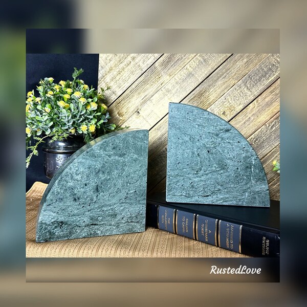 Marble Bookends - Etsy