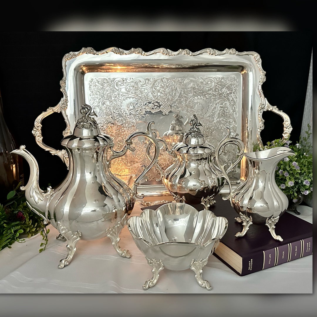 Winthrop Tea Set by Reed & Barton / Silver Plated Tea Service Set ...