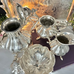 Winthrop Tea Set by Reed & Barton / Silver Plated Tea Service Set ...