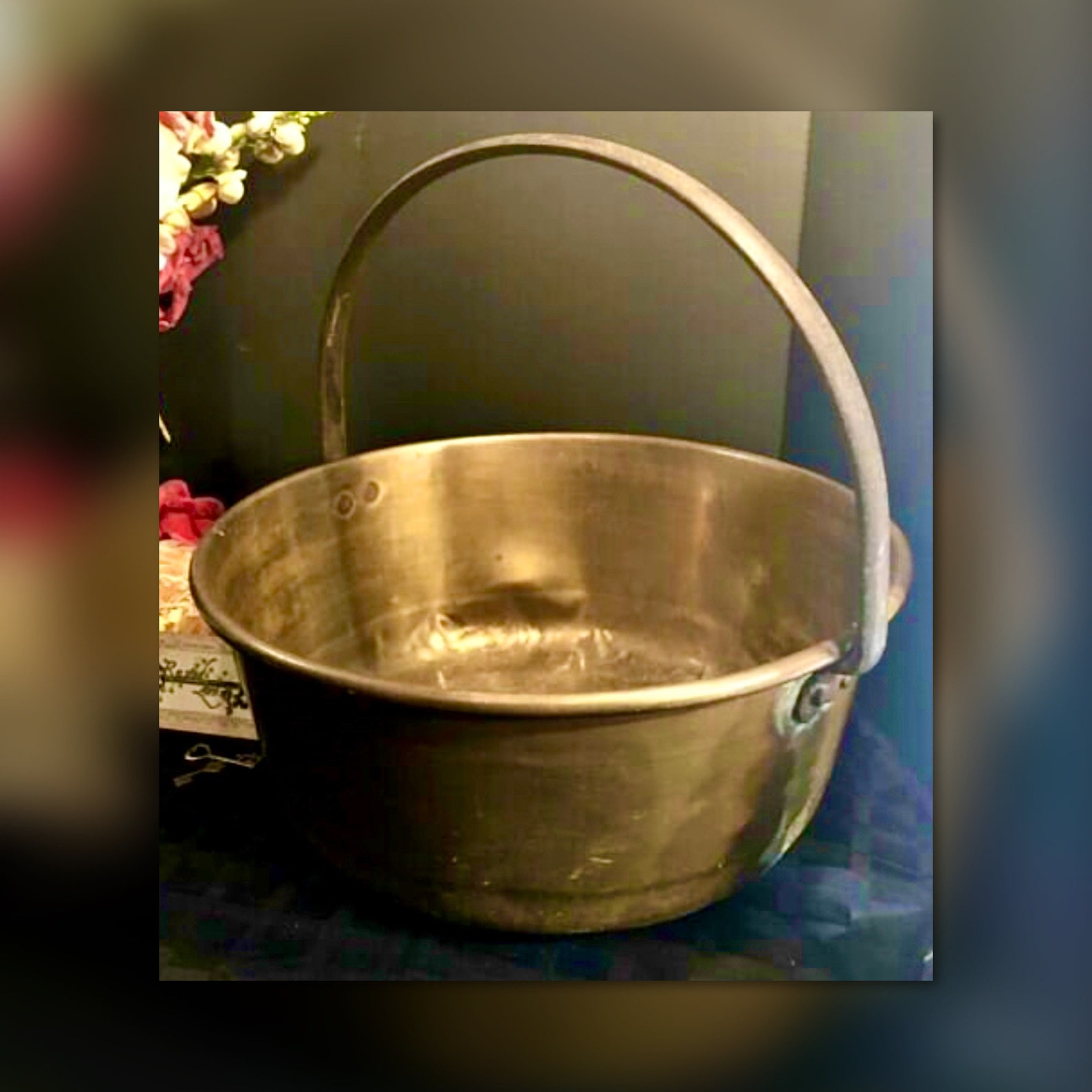 Antique Copper Planter / Hand Hammered Cauldron / Indoor - Etsy